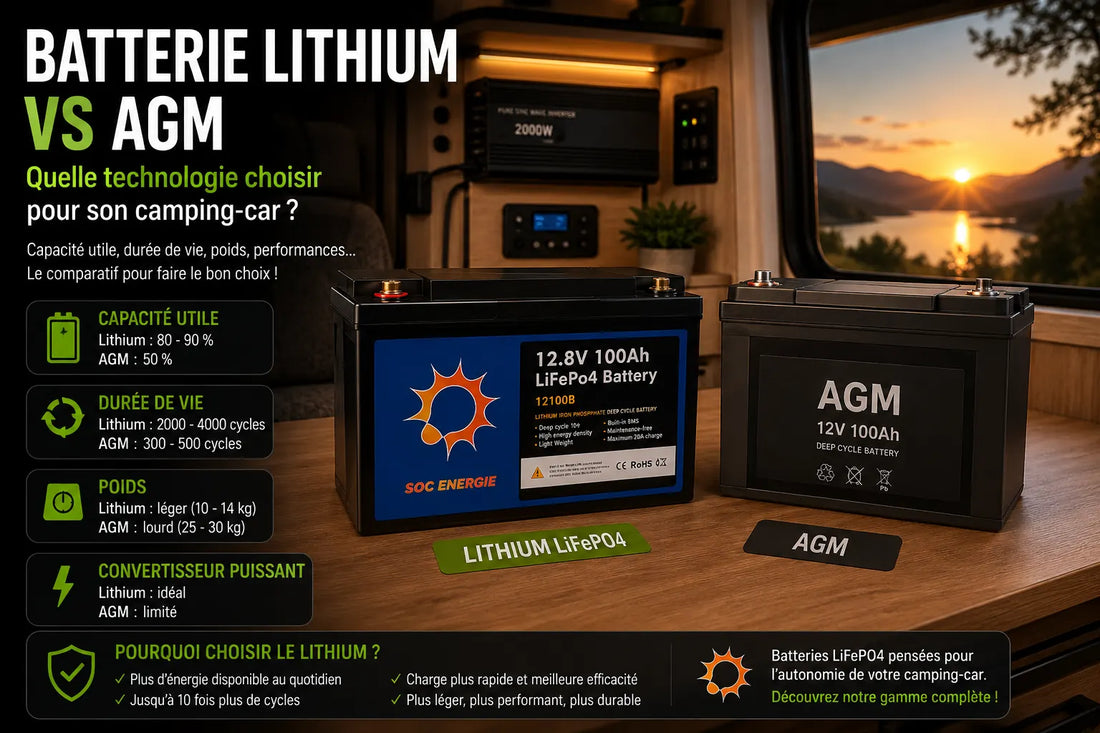 Batterie lithium vs AGM pour camping-car : laquelle choisir ...